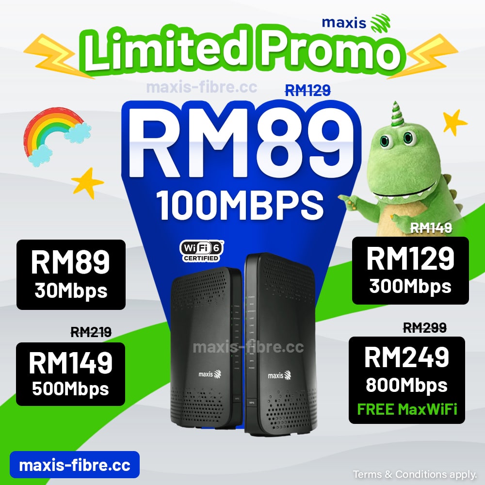 Free 6 Months Promotion - Maxís™ Home Plan From RM89